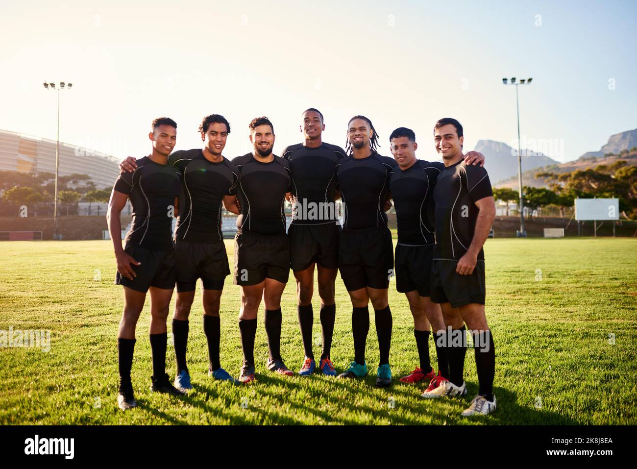 We share a mutual love of the sport. Full length portrait of a diverse ...