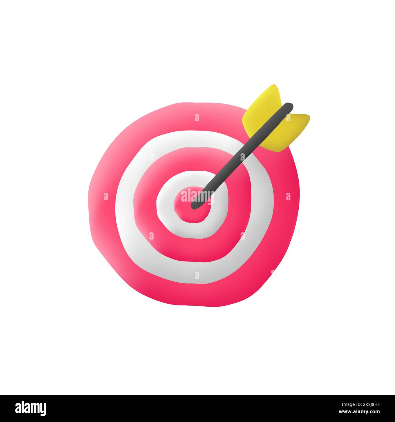 3d Goal vector icon. Concept for business and success. Winner, luck ...