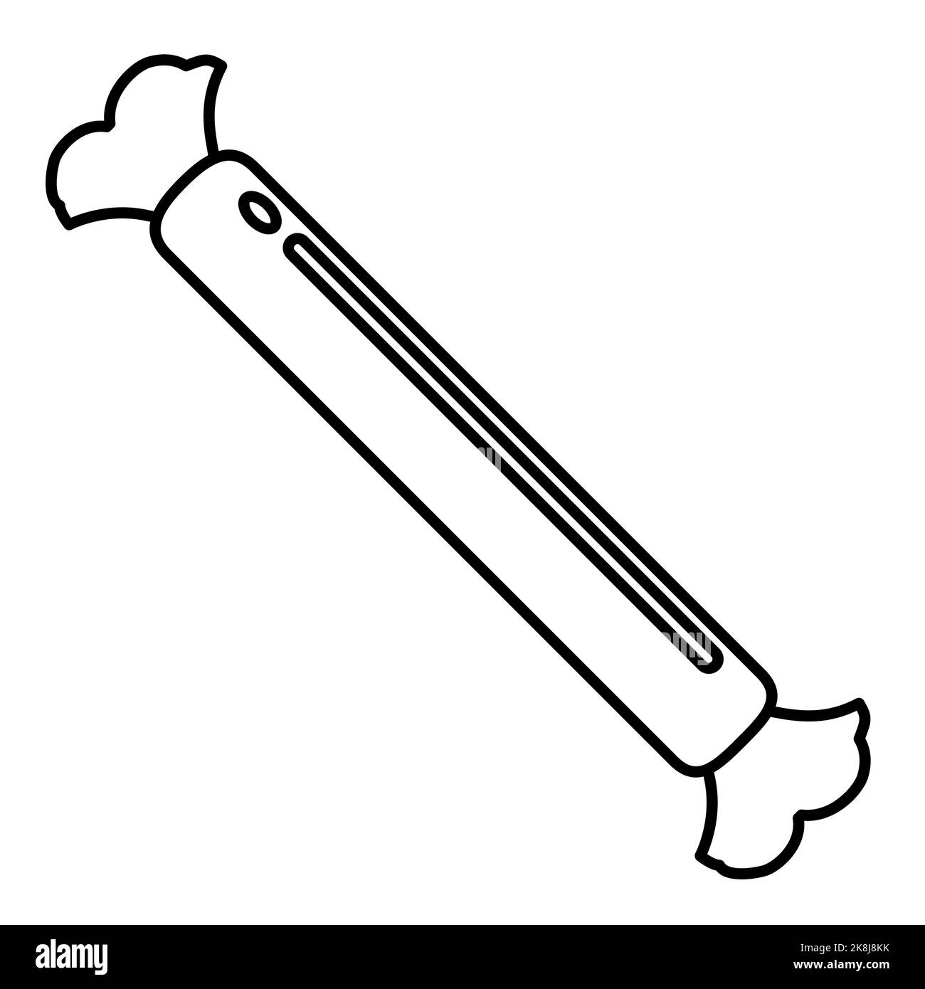 Candy in a wrapper lollipop icon line style isolated vector Stock ...