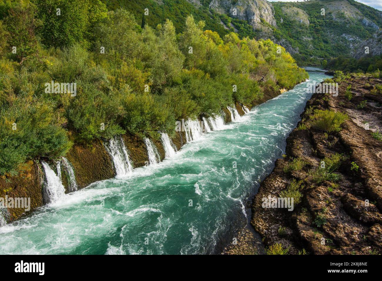 The Confluence of Neretva and Buna River have remarkable river gorge ...
