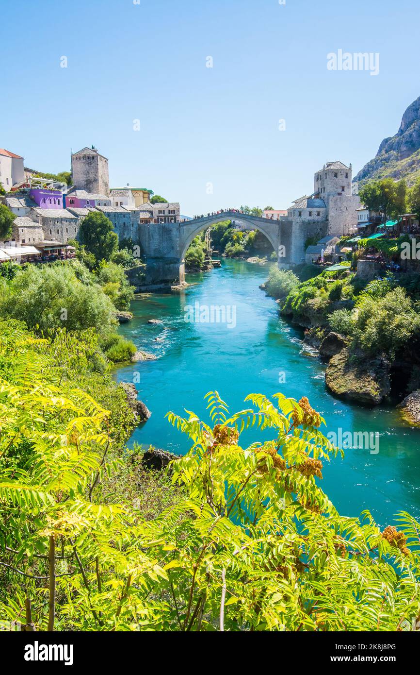 Mostar, Bosnia-Herzegovina - september 20, 2022: Historical Mostar ...