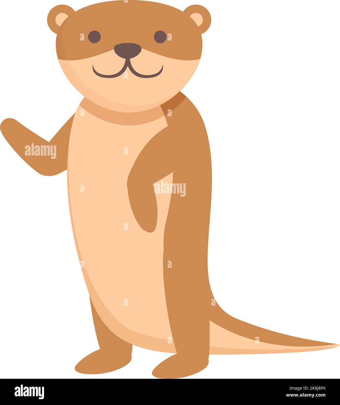 Tail weasel icon cartoon vector. Cute animal. Funny sable Stock Vector ...