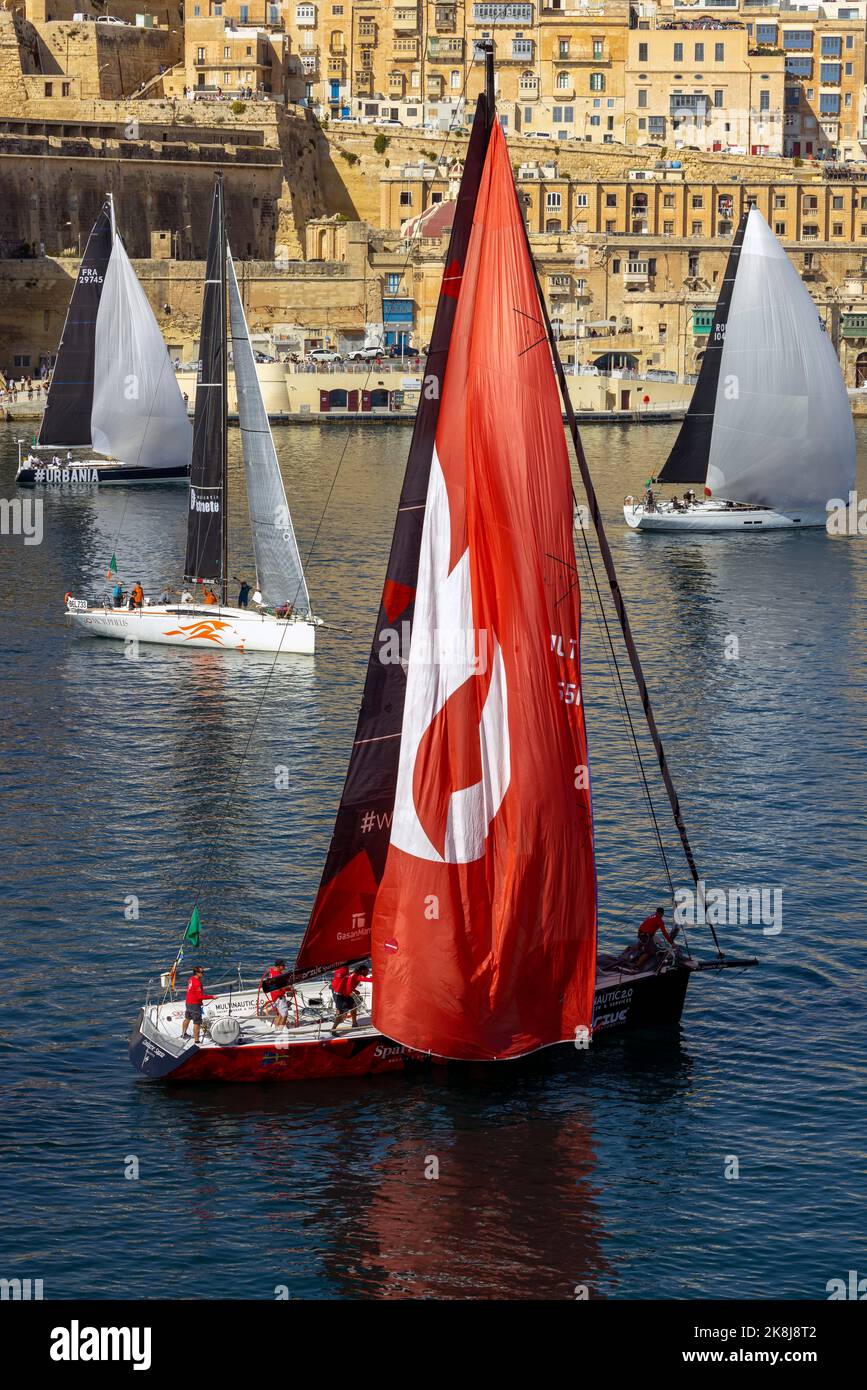 A very slow start to the 2022 Edition of the Middle Sea Race due to ...