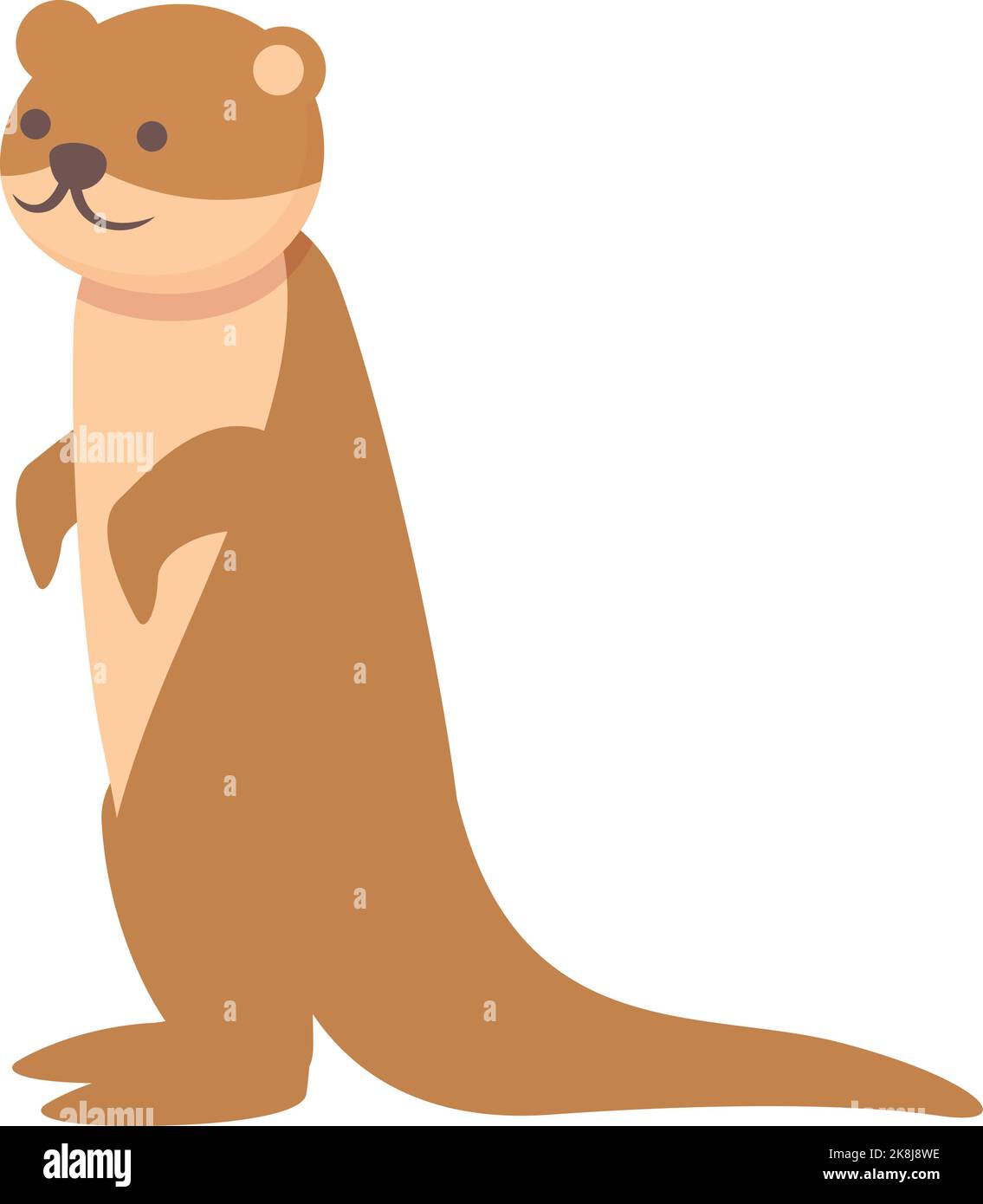 Cute weasel icon cartoon vector. Marten animal. Funny tail Stock Vector Image & Art - Alamy