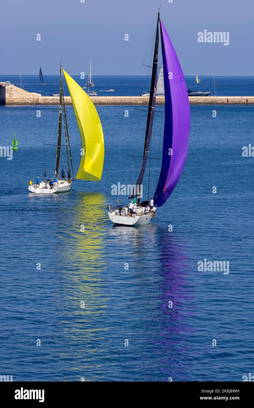 A very slow start to the 2022 Edition of the Middle Sea Race due to ...