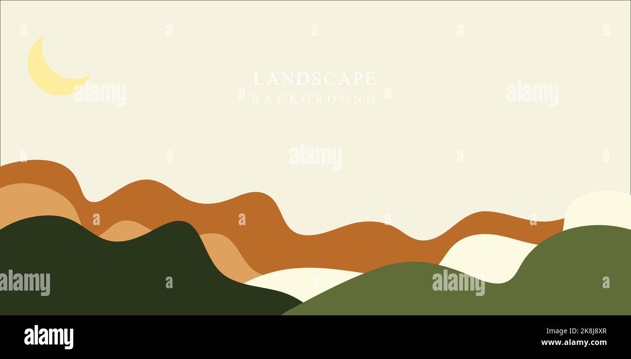 Modern landscape abstract background. Presentation design. landscape ...