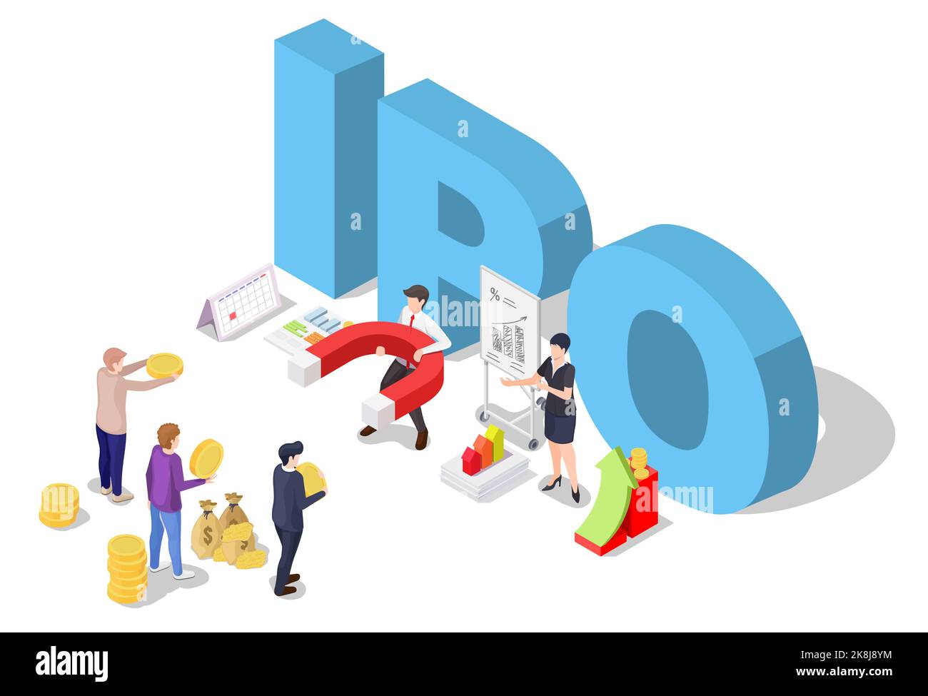 Ipo stock company vector initial public offering Stock Vector Image ...