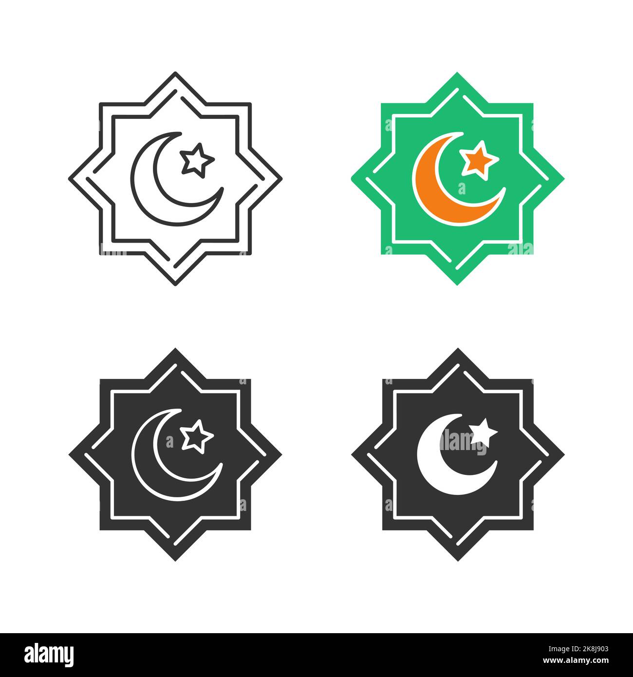 Arabic ornament icons. Vector illustration Stock Vector Image & Art - Alamy