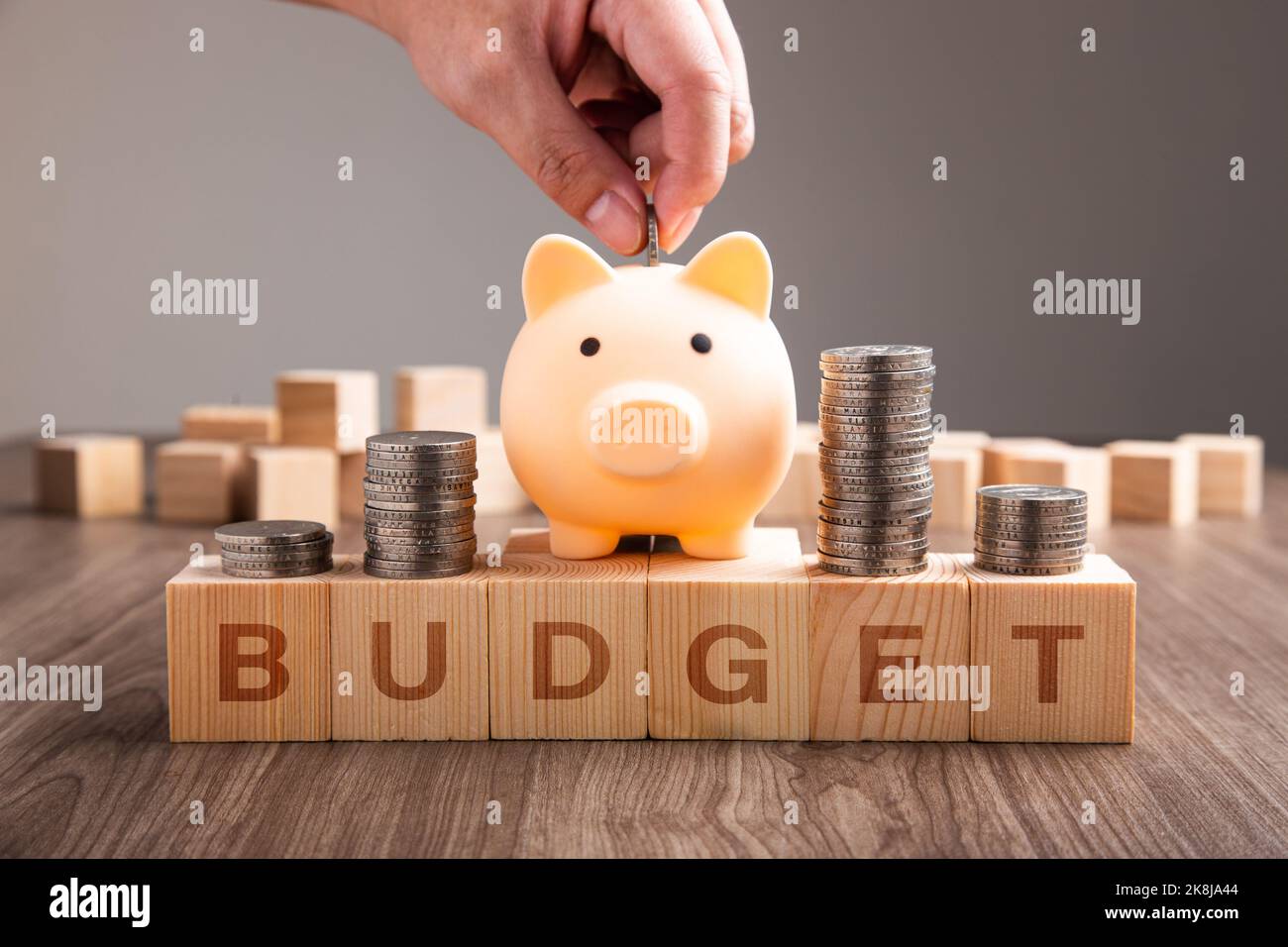 budget word written on wood block. Budget Planning Concept Stock Photo ...