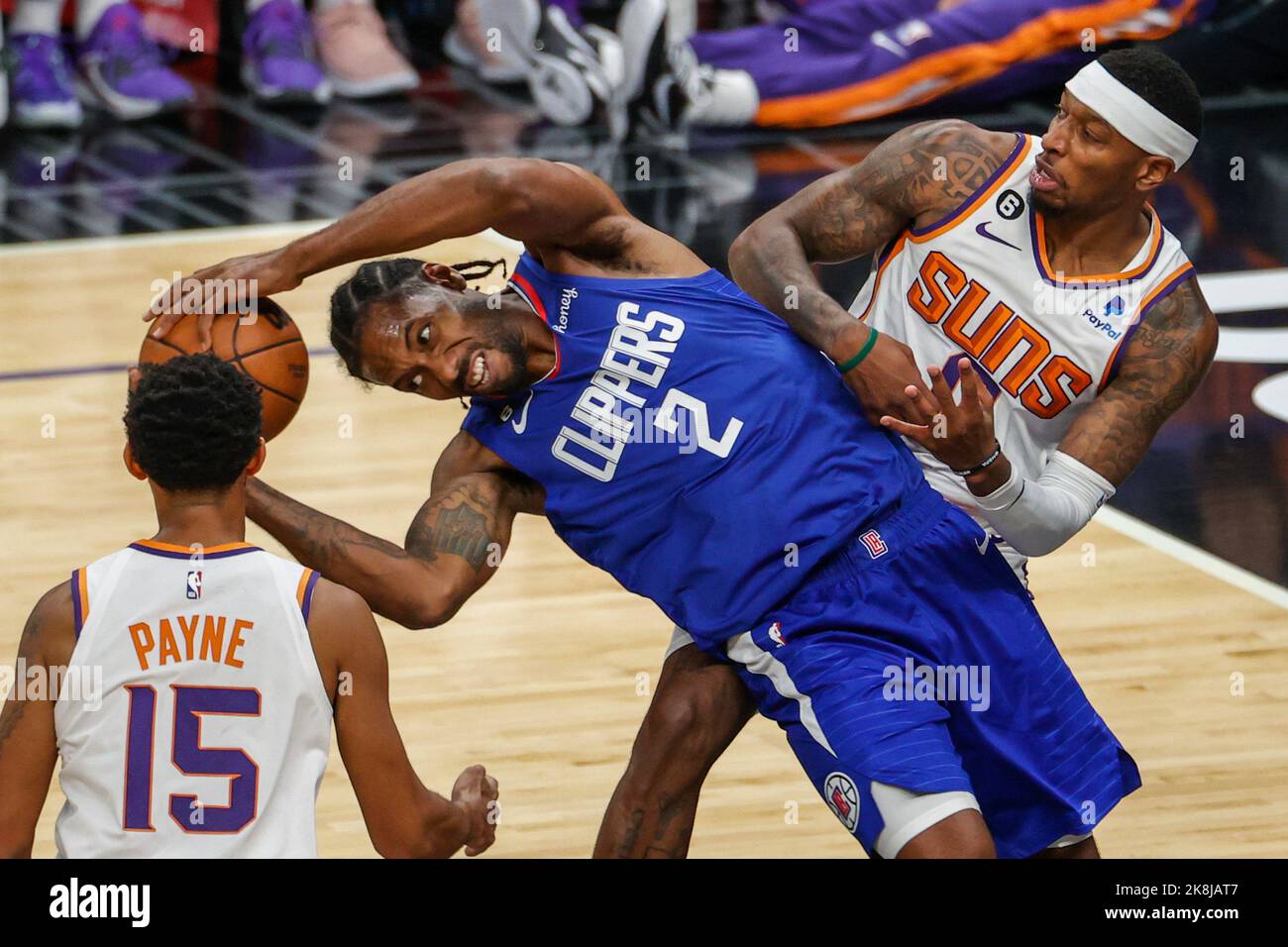 Los Angeles, California, USA. 23rd Oct, 2022. Los Angeles Clippers forward Kawhi Leonard (2) and ...