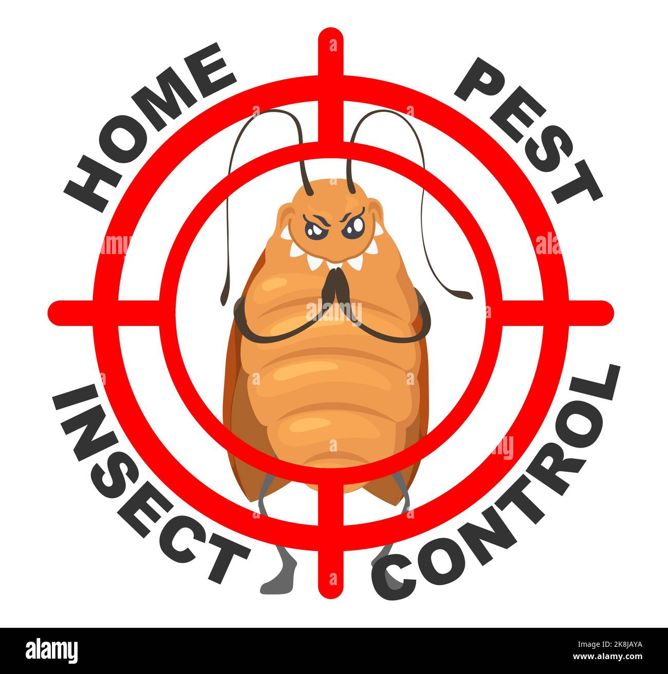 Home pest insect control vector sign with target Stock Vector Image ...