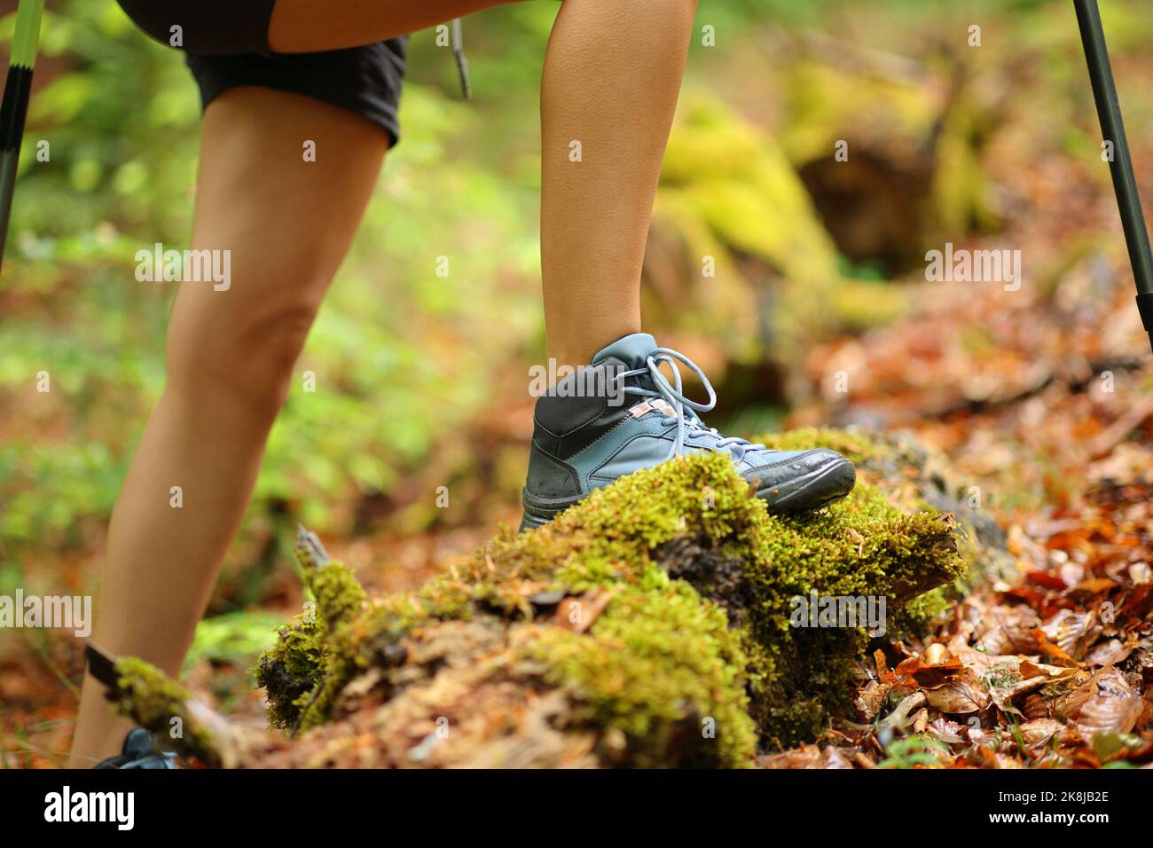Woman side profile walking hi-res stock photography and images - Alamy