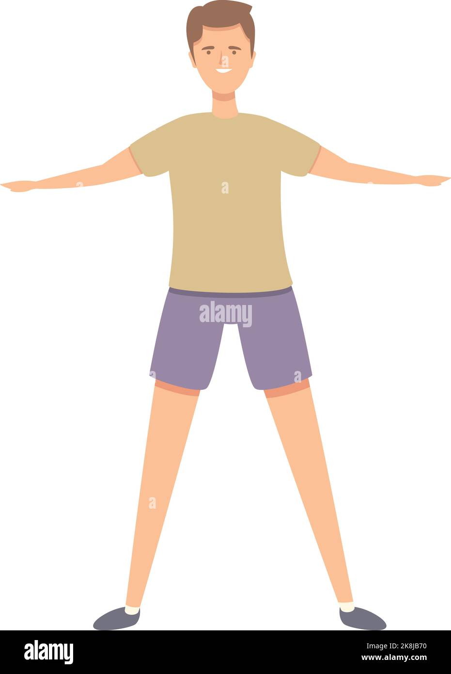 Exercise icon cartoon vector. Sport kid. Active workout Stock Vector ...