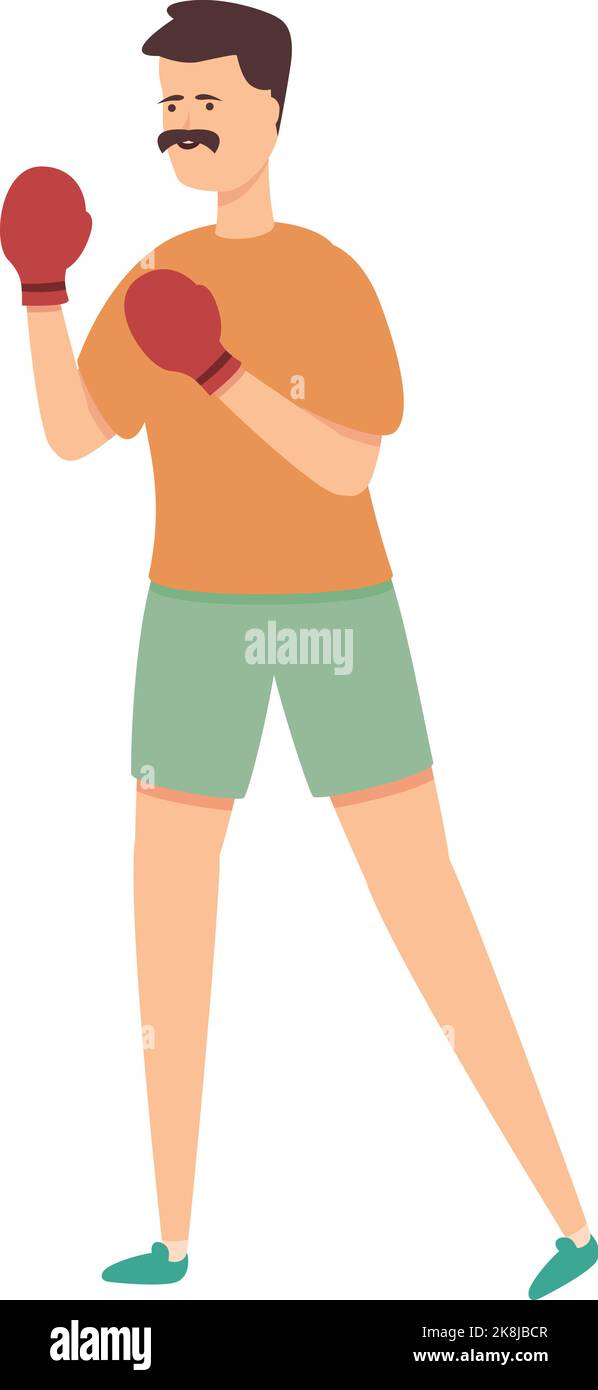 Boxing training icon cartoon vector. Sport exercise. Gym workout Stock ...