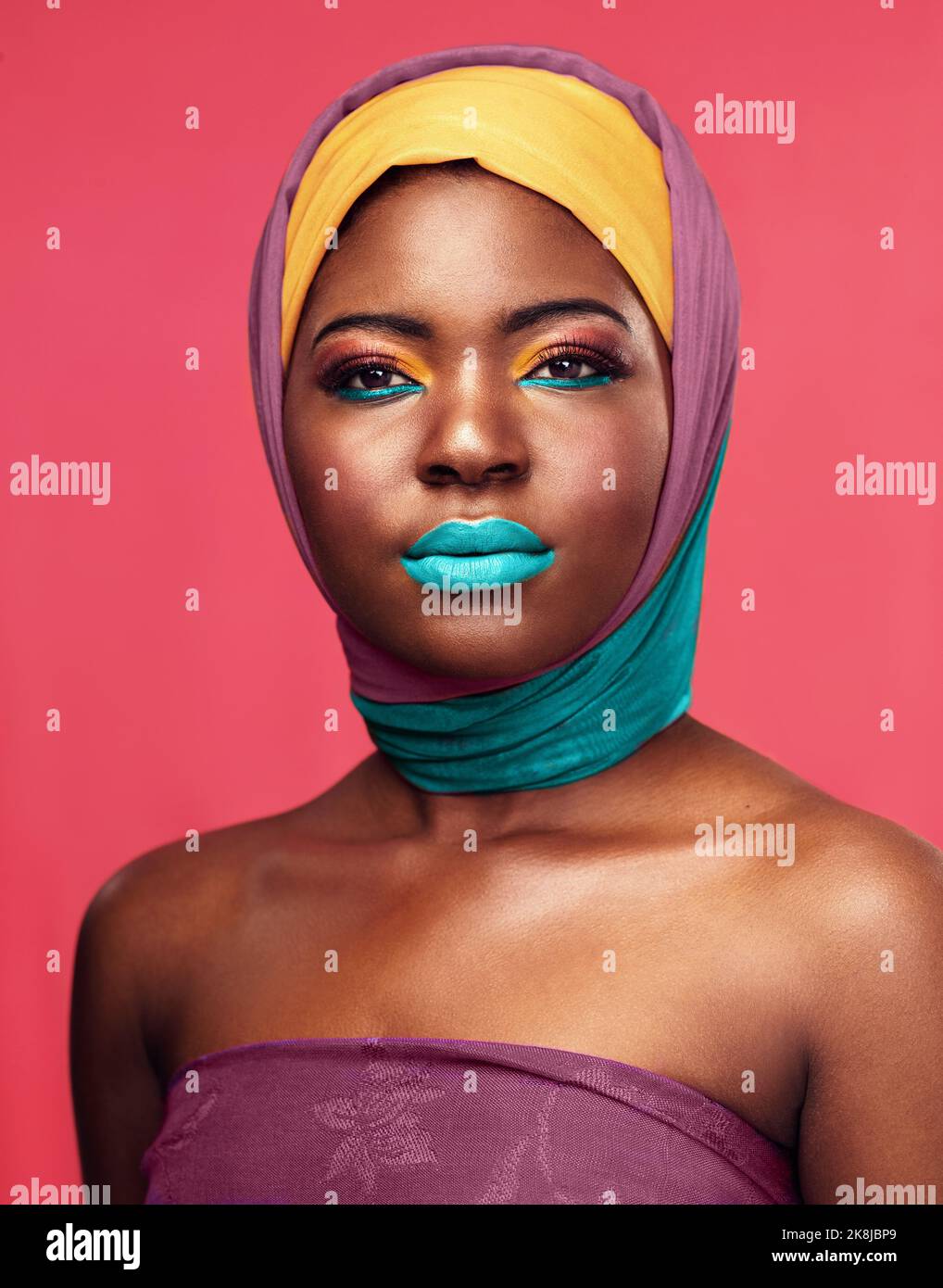 Woman wearing pink face hi-res stock photography and images - Alamy