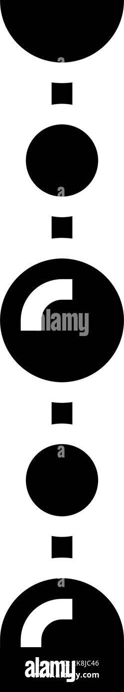 ball chain glyph icon vector illustration Stock Vector Image & Art - Alamy