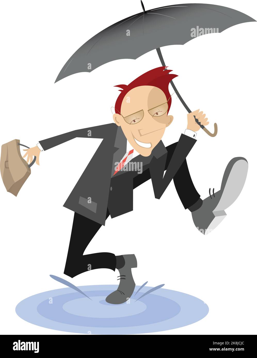 Through puddle Stock Vector Images - Alamy