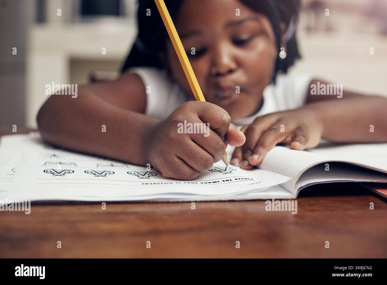I can draw just about anything. an adorable little girl drawing in her ...