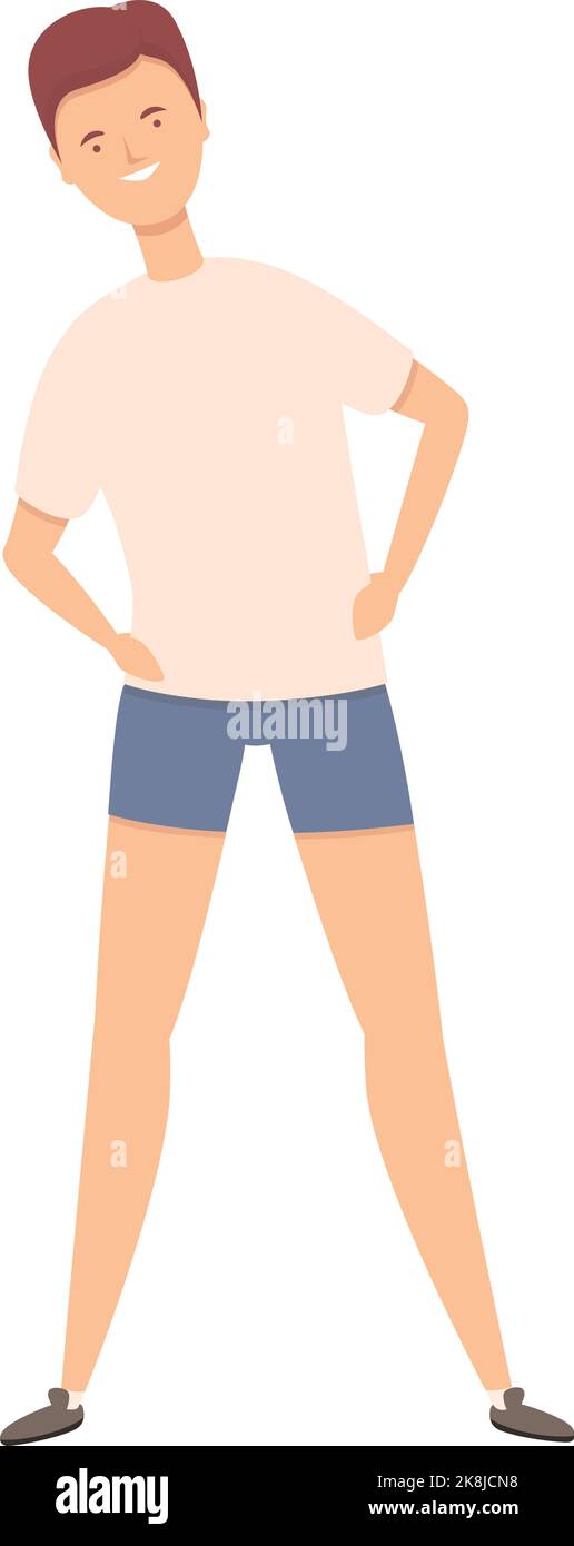Morning training icon cartoon vector. Sport exercise. Kid healthy Stock ...