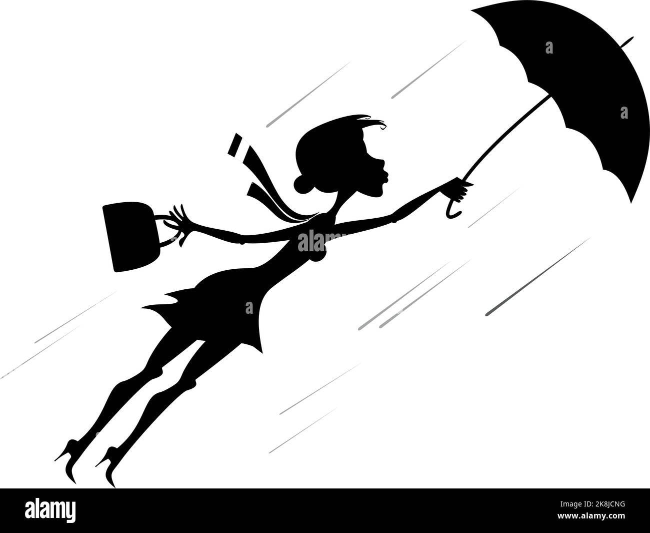 Whirlwind storm woman hi-res stock photography and images - Alamy