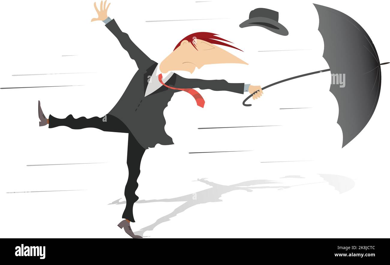 Windy walk Stock Vector Images - Alamy