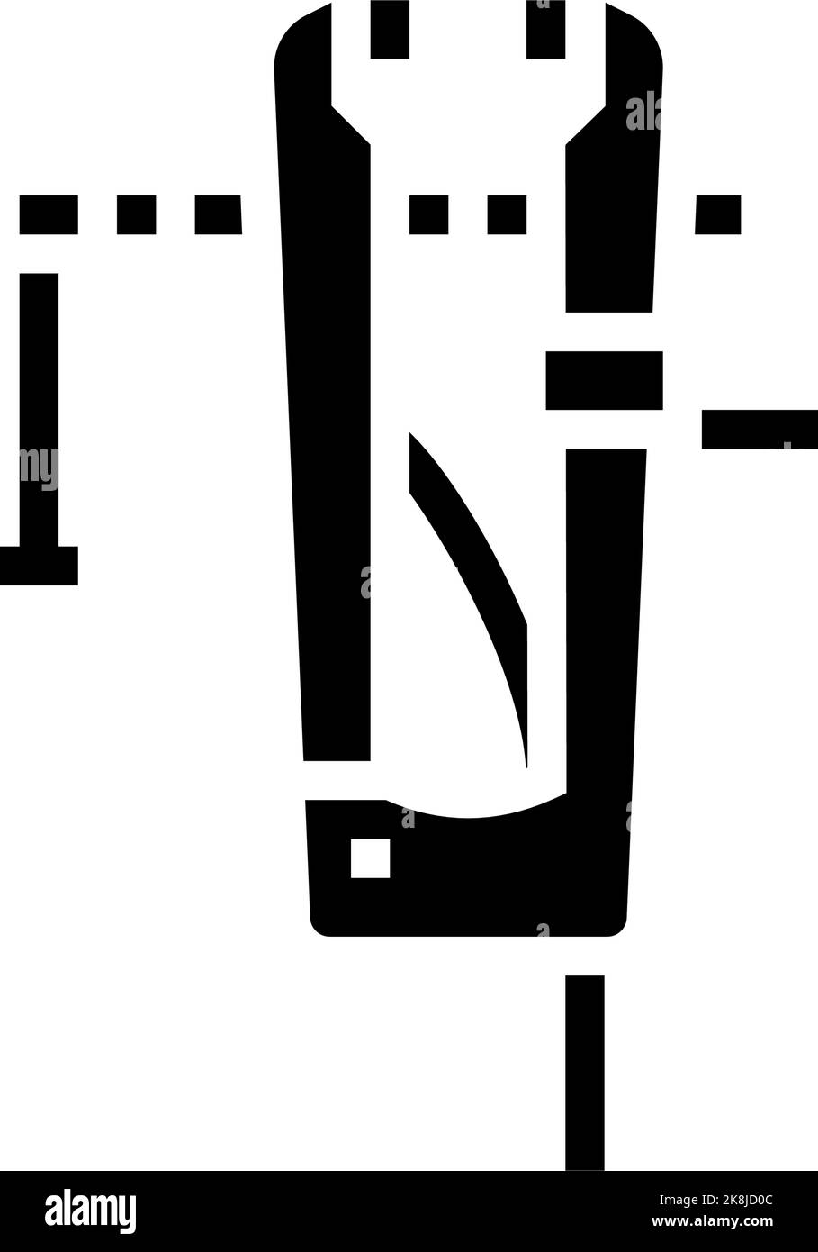 leg vice glyph icon vector illustration Stock Vector Image & Art - Alamy