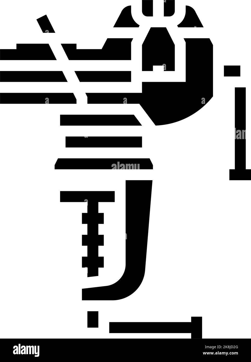 combination hand vice glyph icon vector illustration Stock Vector Image ...