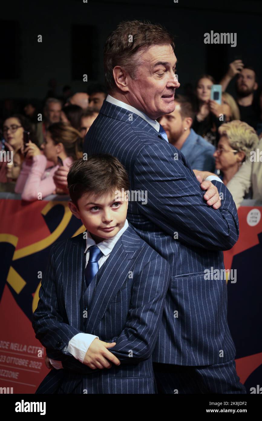 Rome, Italy. 23rd Oct, 2022. ROME, ITALY - OCTOBER 23: Pietro McVicar and Daniel McVicar attends ...