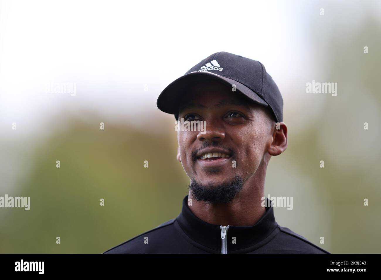 Crawley Town interim coach Lewis Young seen during the EFL League Two ...