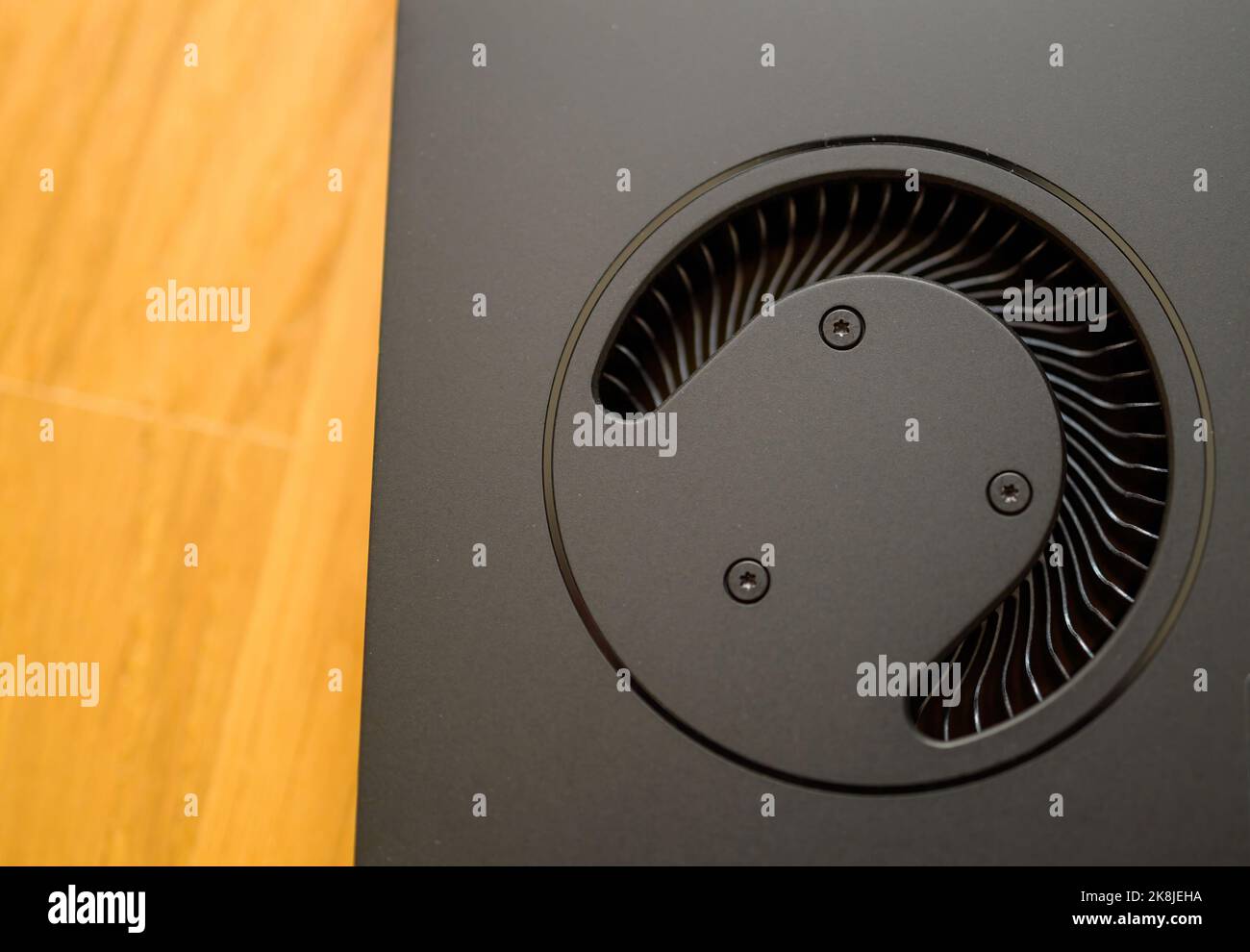 GPU video card cooler fan on the new powerful professional gamer device ...