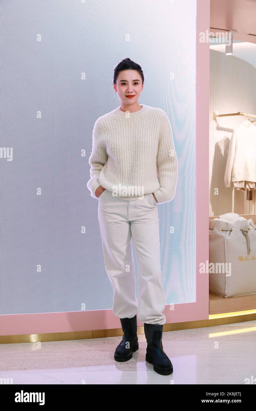 Chinese actress and singer Song Jia attended the activity of Loro Piana ...