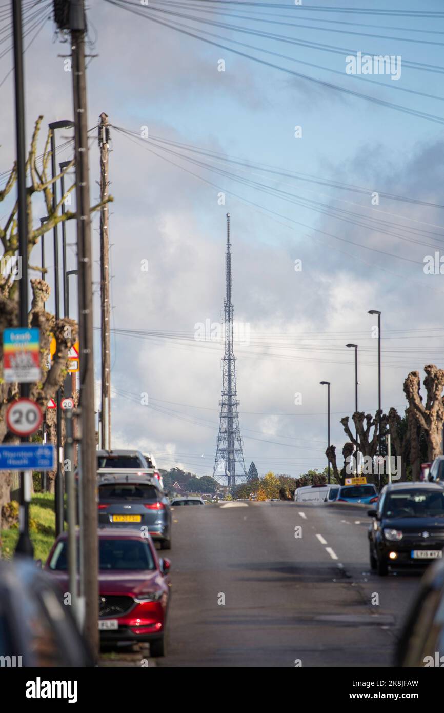 Crystal Palace Transmitting Station from Norbury London Stock Photo - Alamy