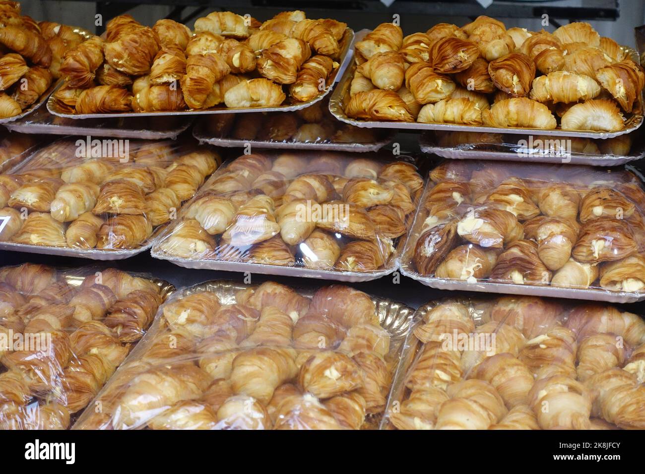 Rome, Italy - Chocolate Fair - Pastries assortment on display Stock ...