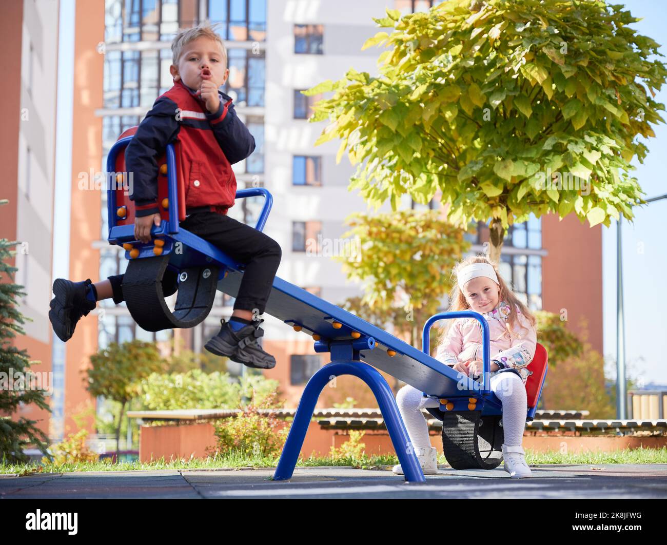 Girl female kids children boy male siblings brother sister hi-res stock ...