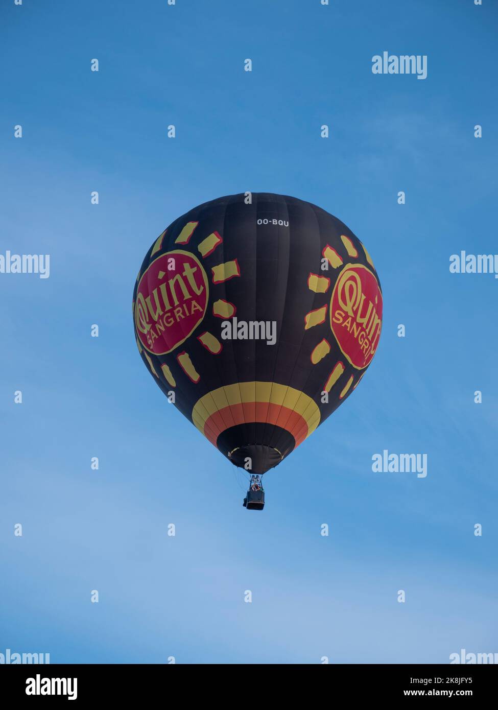 Sint Niklaas, Belgium, September 04, 2022, Hot air balloon advertising ...