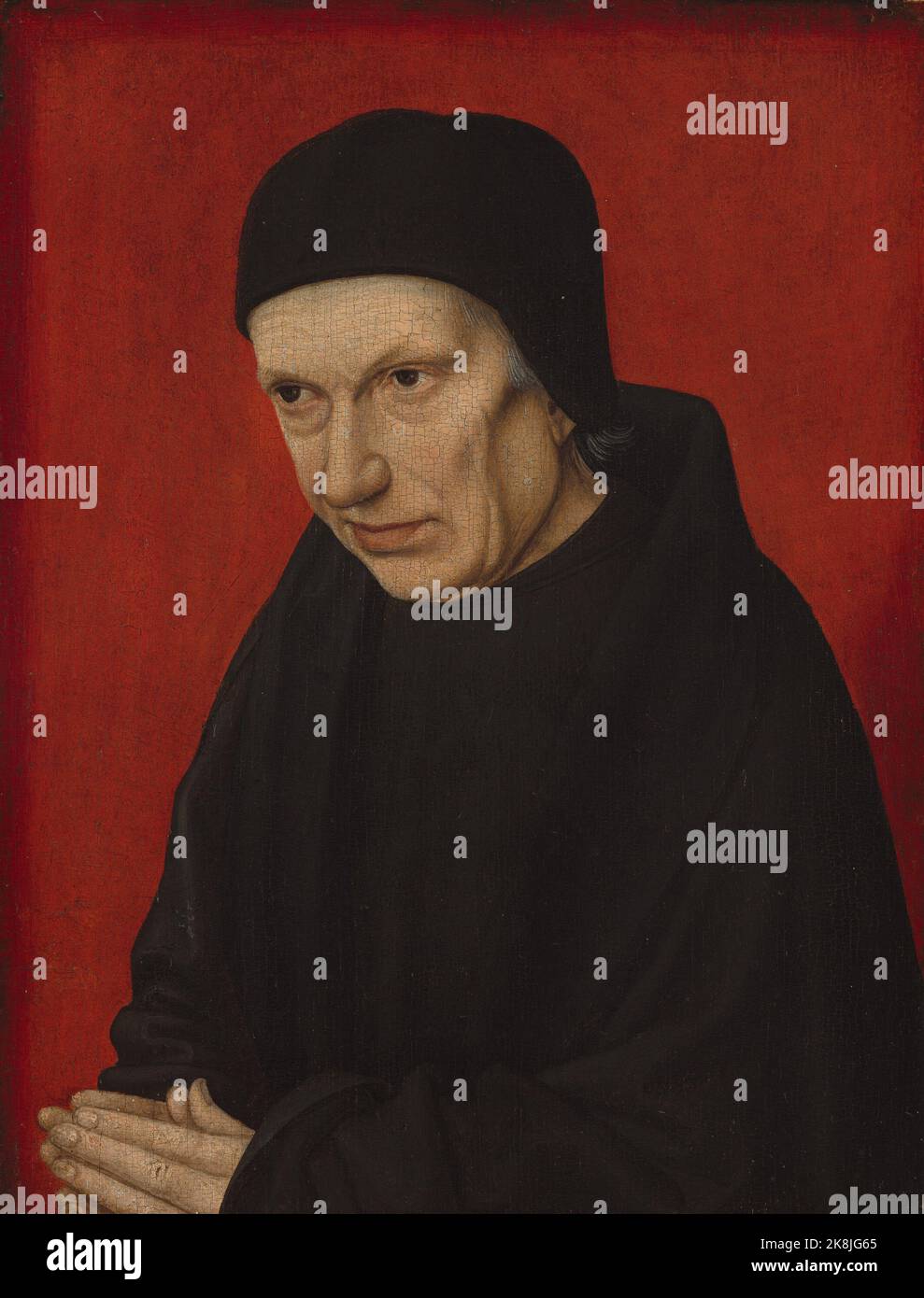 French 15th Century - Portrait of an Ecclesiastic, c. 1480 tempera and ...