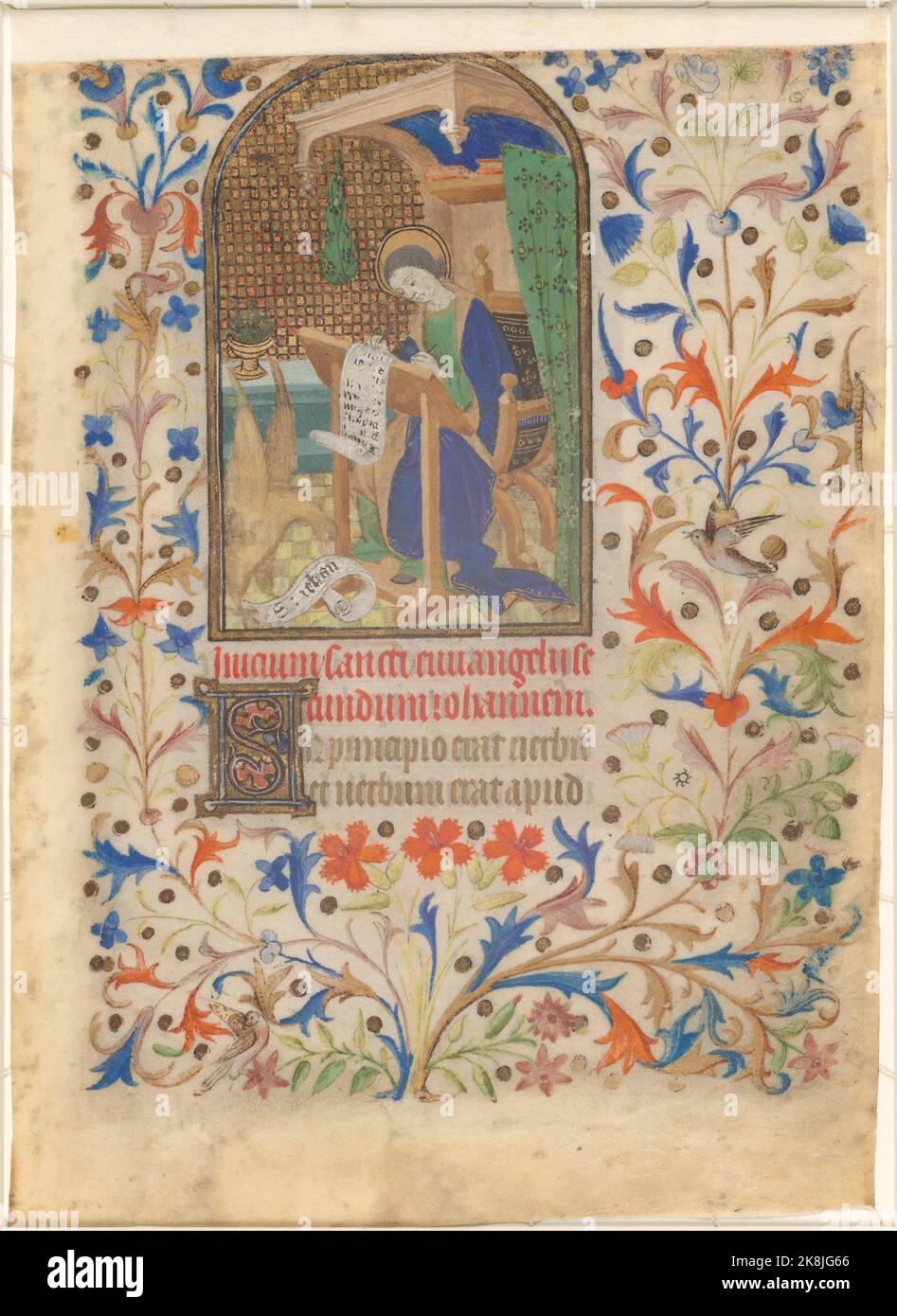 French 15th Century - Saint John, c. 1425/1435 - tempera and gold leaf ...