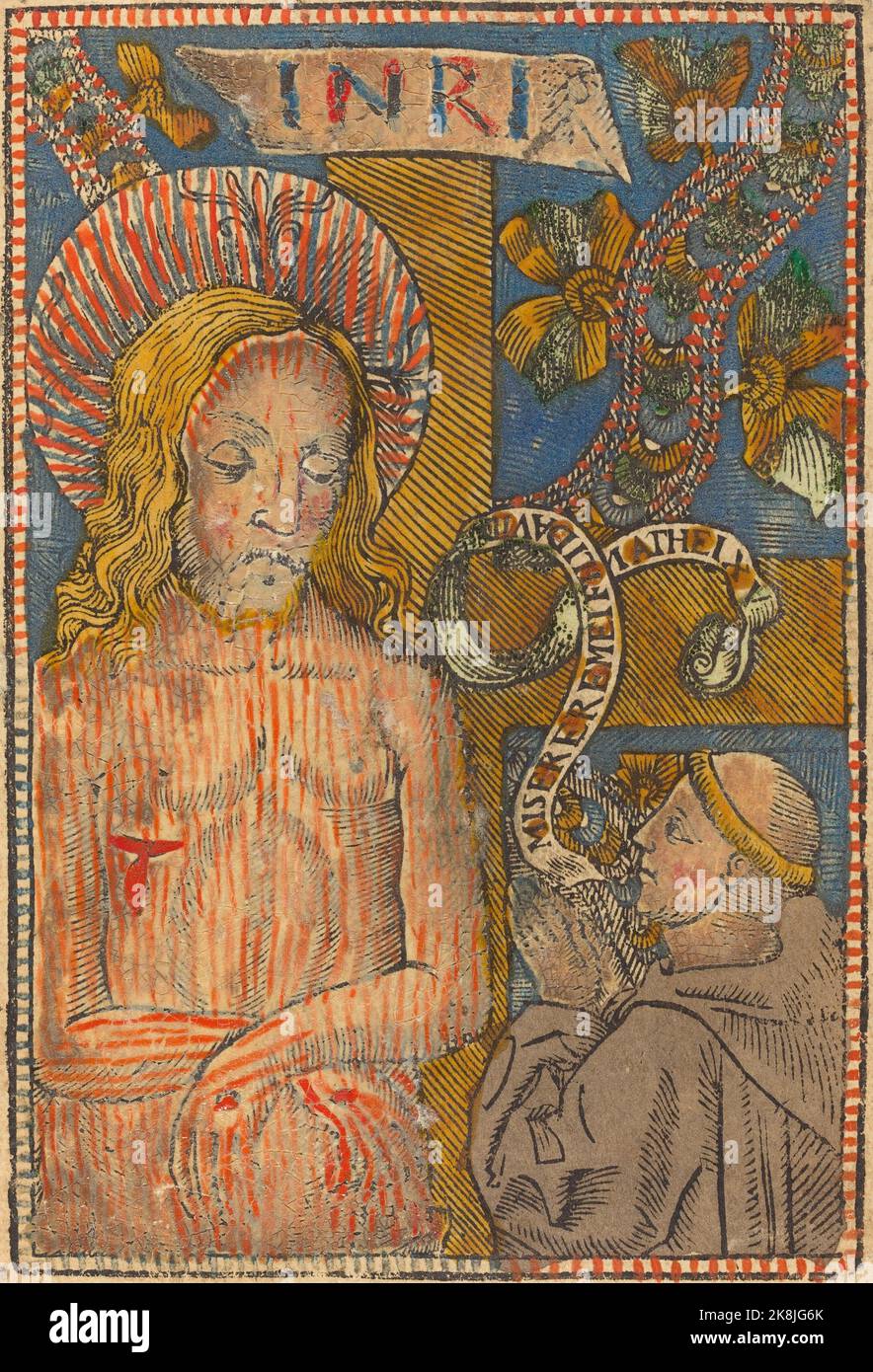 French 15th Century - The Man of Sorrows with a Franciscan, 1490-1500 ...