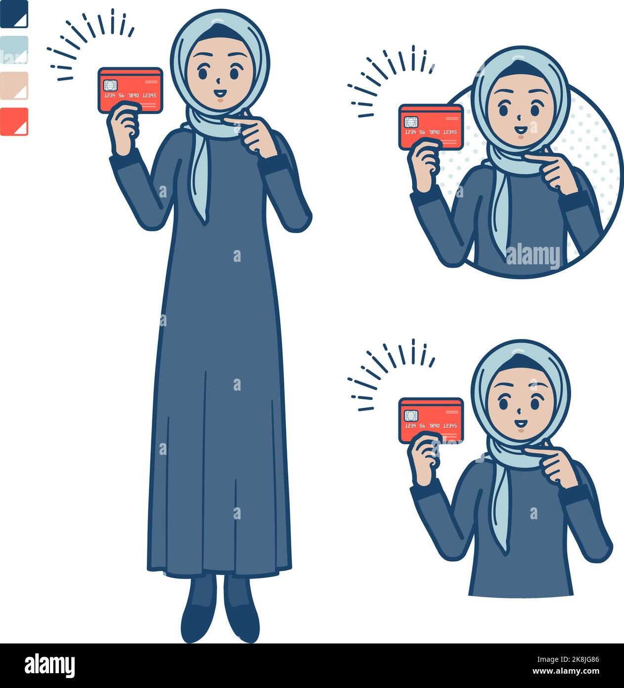 Hijab fashion show Stock Vector Images - Alamy