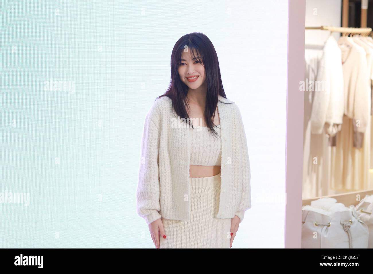Chinese actress and singer Zhu Zhu attended the activity of Loro Piana ...