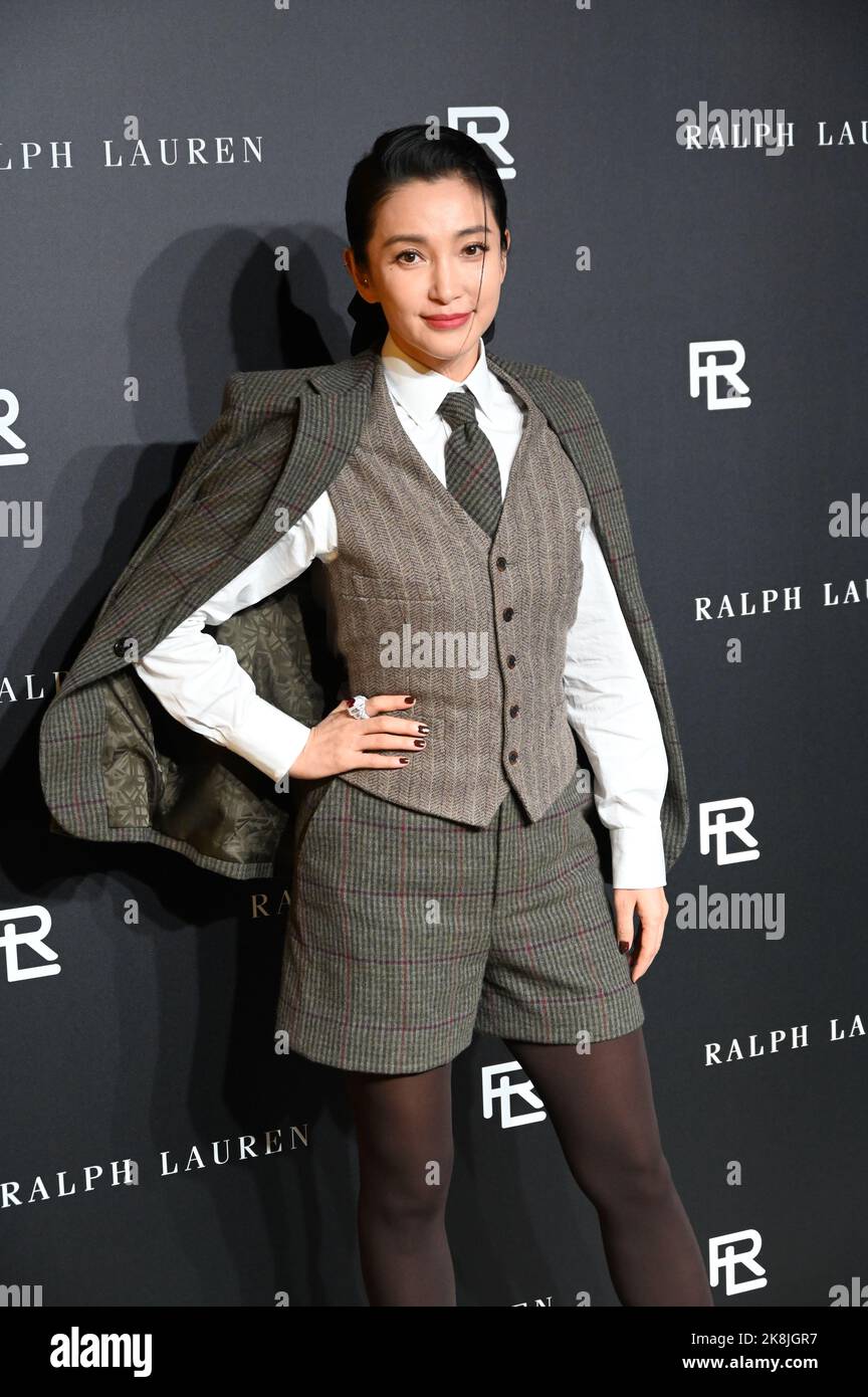 Chinese actress Li Bingbing presents at 2023 Spring Summer Raulph ...