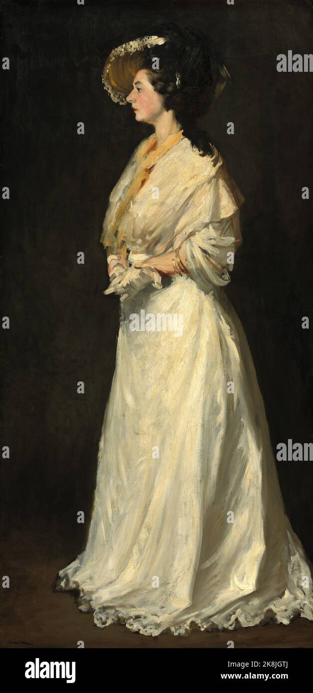 Robert Henri - American Painter ( 1865 - 1929) - Young Woman in White ...