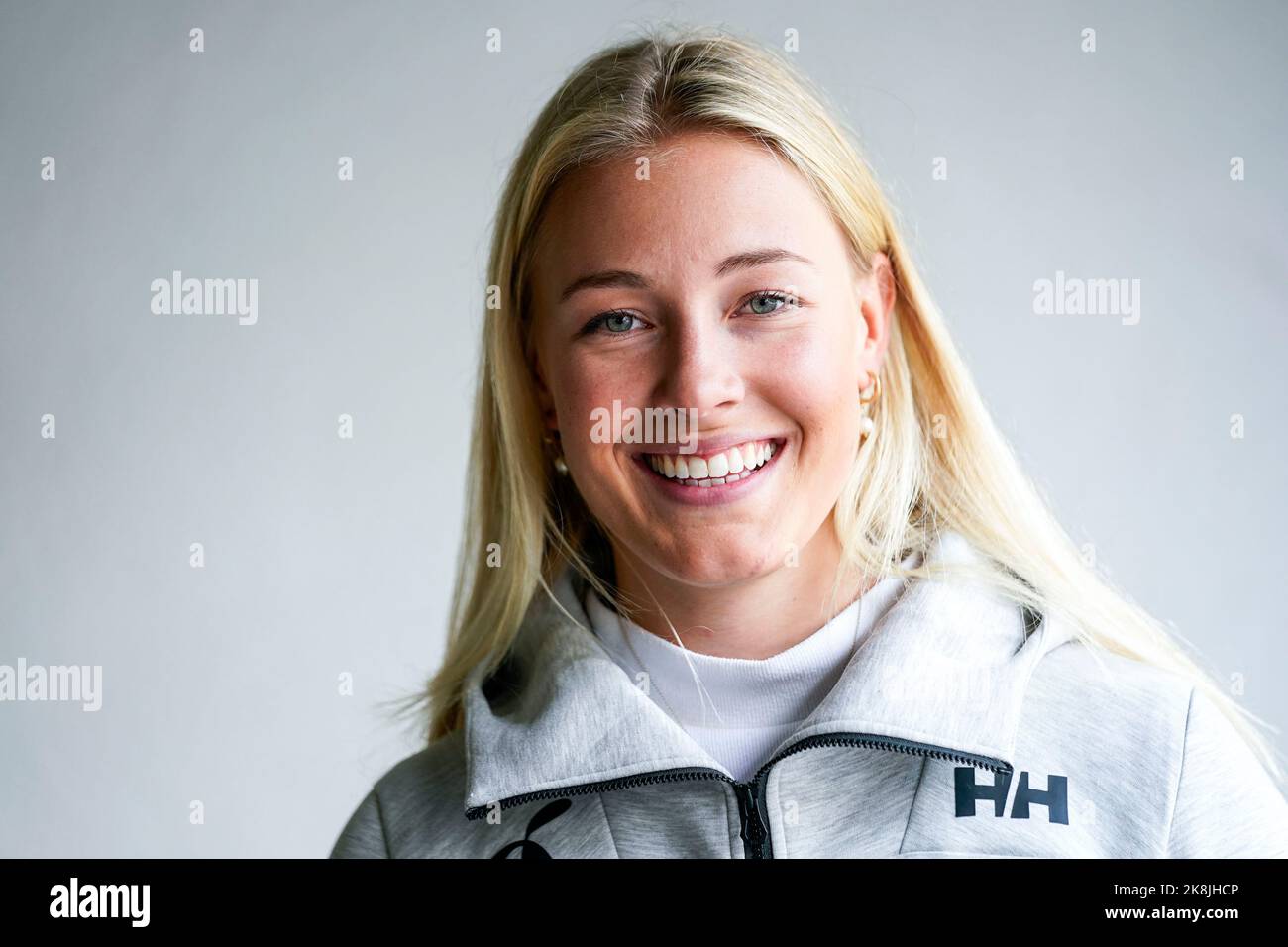 Sölden, Austria 20221020.Alpinist Kajsa Vickhoff Lie during a press ...