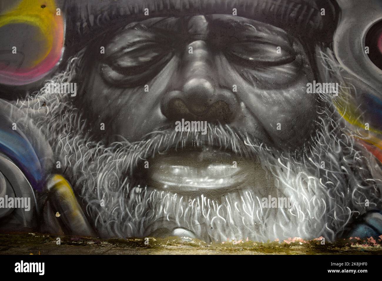 October 2022 - Paris - France : view of graffiti by an unknown artist ...