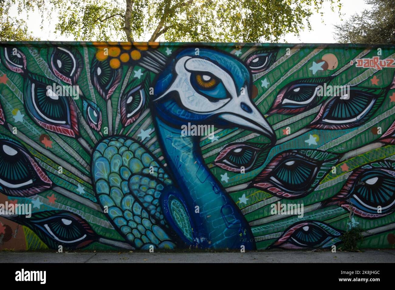 October 2022 - Paris - France : view of graffiti by an unknown artist ...