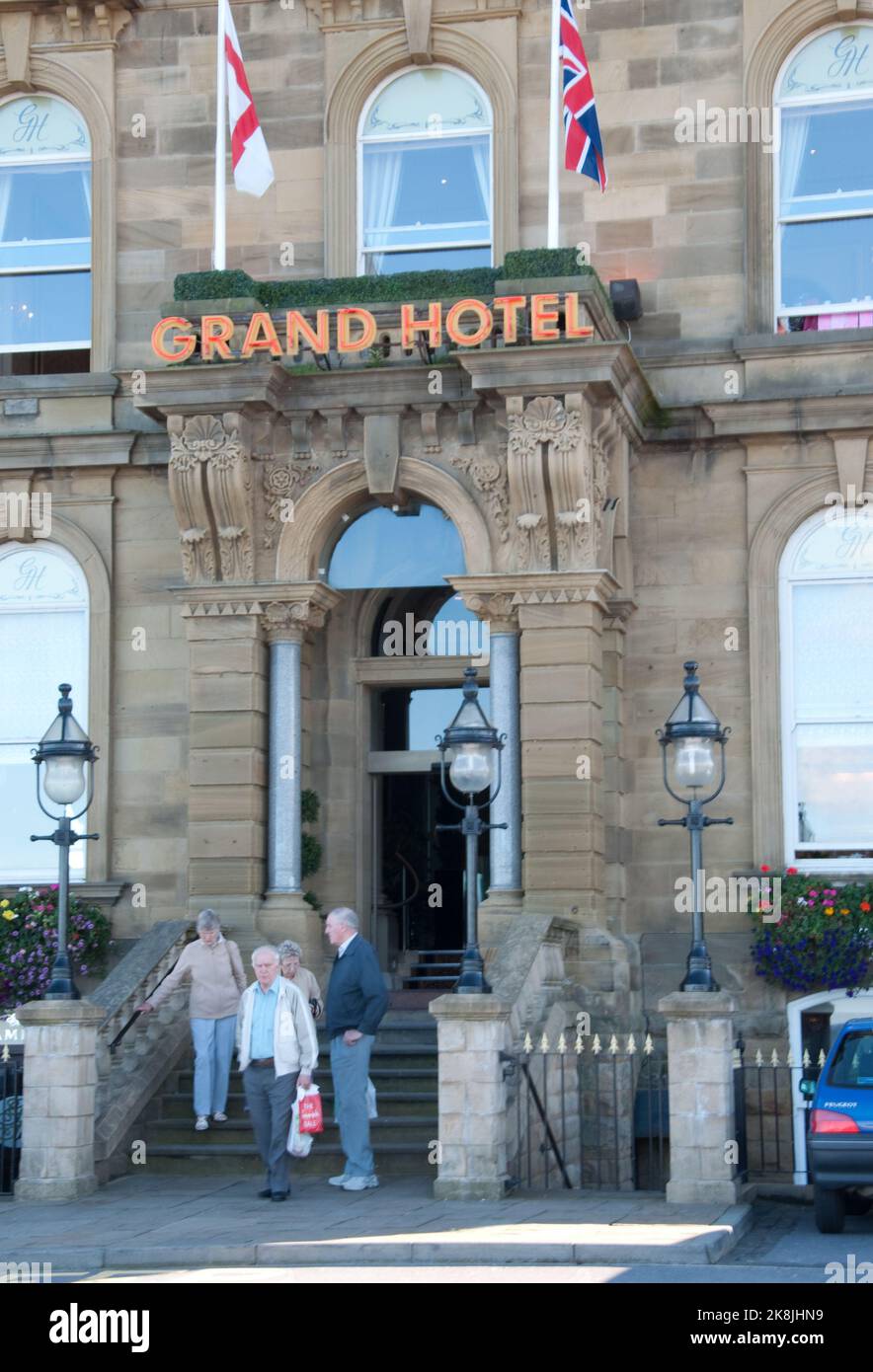 The Grand Hotel, Tynemouth, Northumberland, Tyne and Wear Stock Photo ...