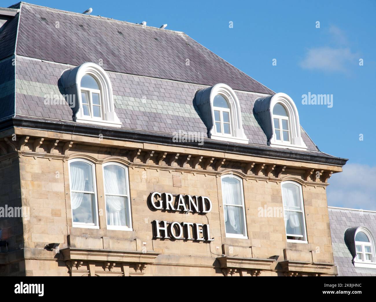 The Grand Hotel, Tynemouth, Northumberland, Tyne and Wear Stock Photo ...