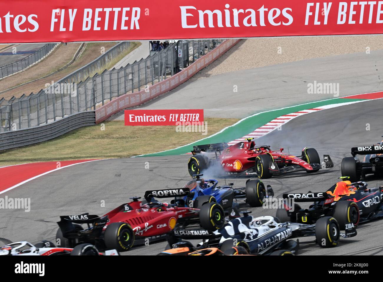 October 23, 2022, Rome, USA: start of the race, depart, SAINZ Carlos ...