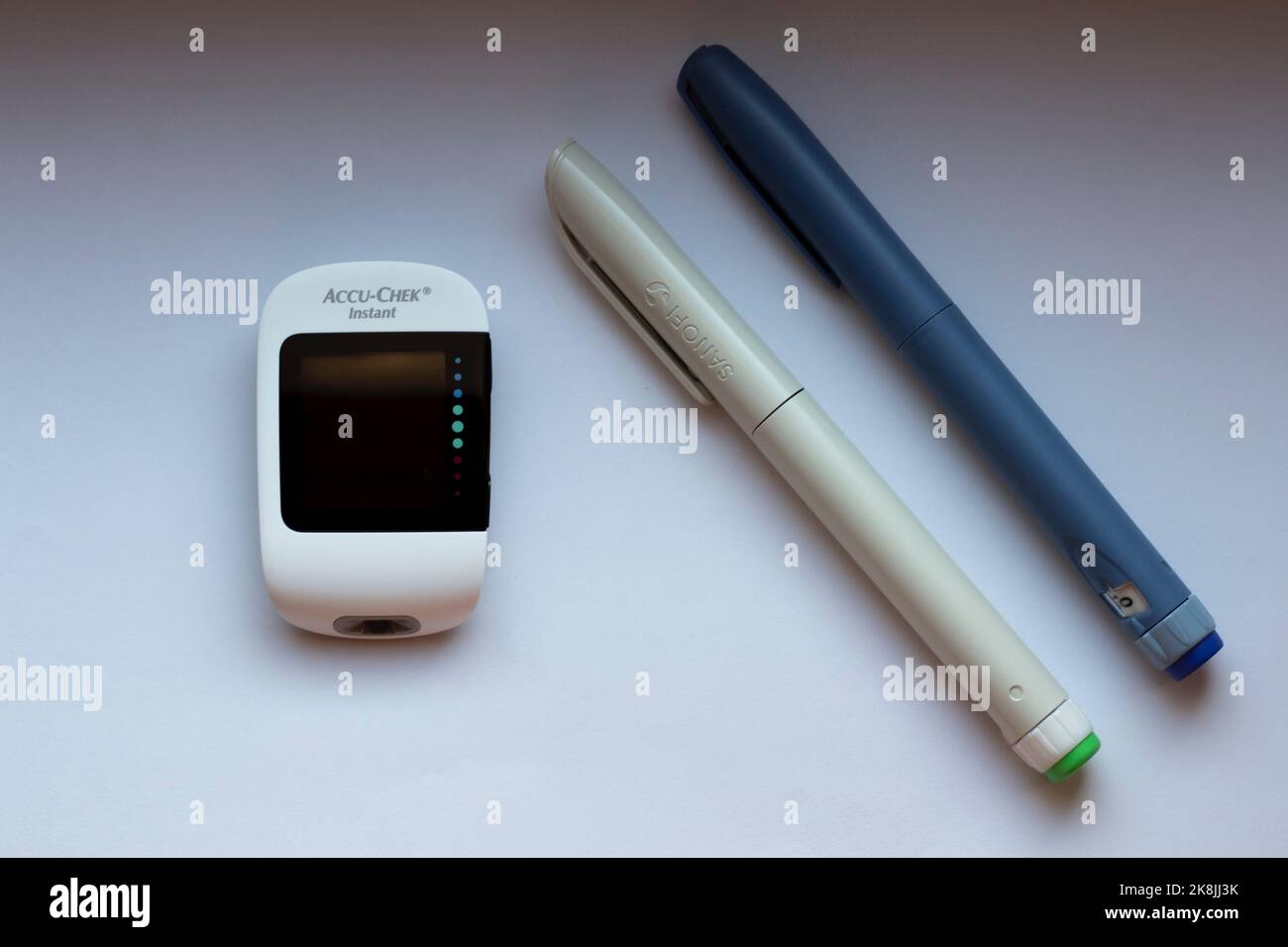 Poznan, Poland - 10.20.2022: Accu-Chek Instant glucose meter with ...