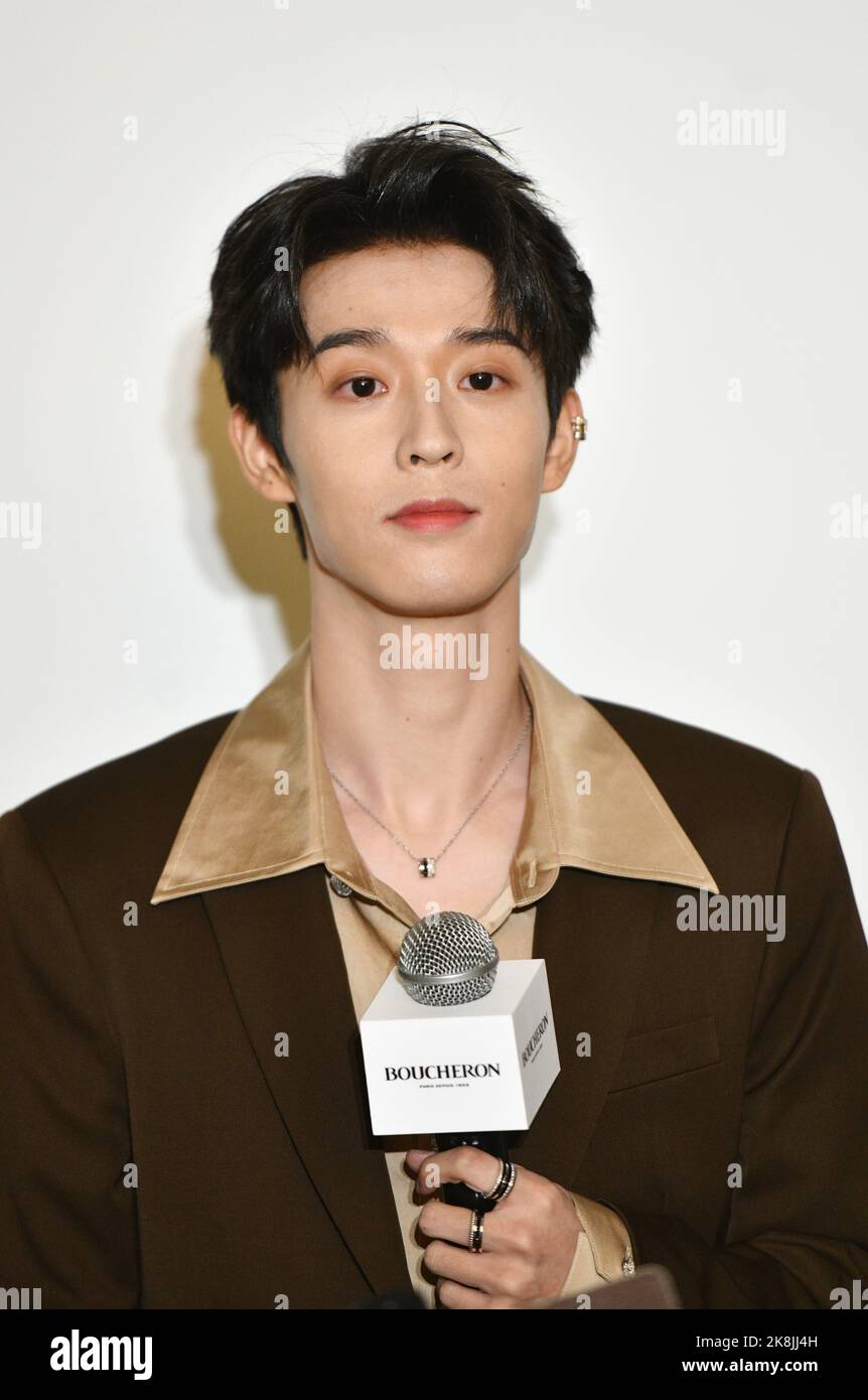 Chinese actor, singer and dancer Wu Yuheng attended a fasion event in Beijing, China,11 October ...